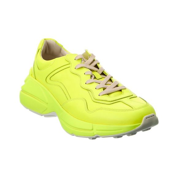 Gucci | Shoes | Gucci Rhyton Leather Sneaker Yellow | Poshmark
